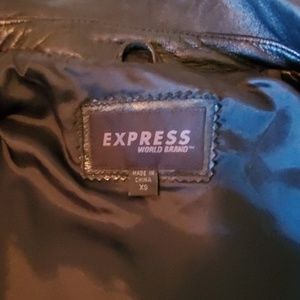 Express | Jackets & Coats | Express Black Leather Jacket | Poshmark